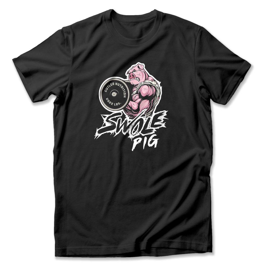 Swole Pig Flex Head Icon T-Shirt | Original Swole Pig Gym Tee – Jay ...